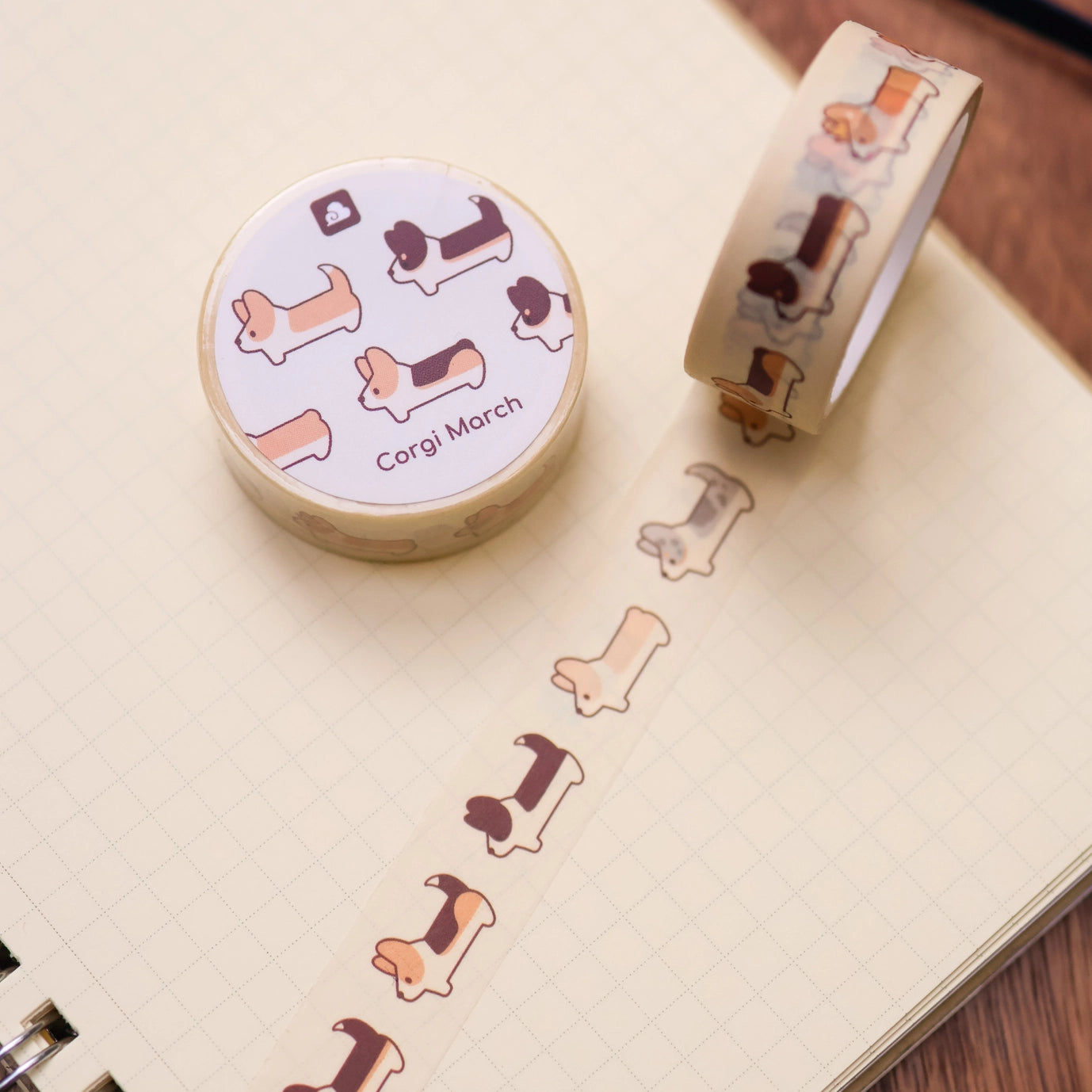 Corgi March Washi Tape – The Cozy Journal