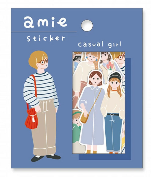 Amie Sticker - Casual Girl – The Cozy Journal