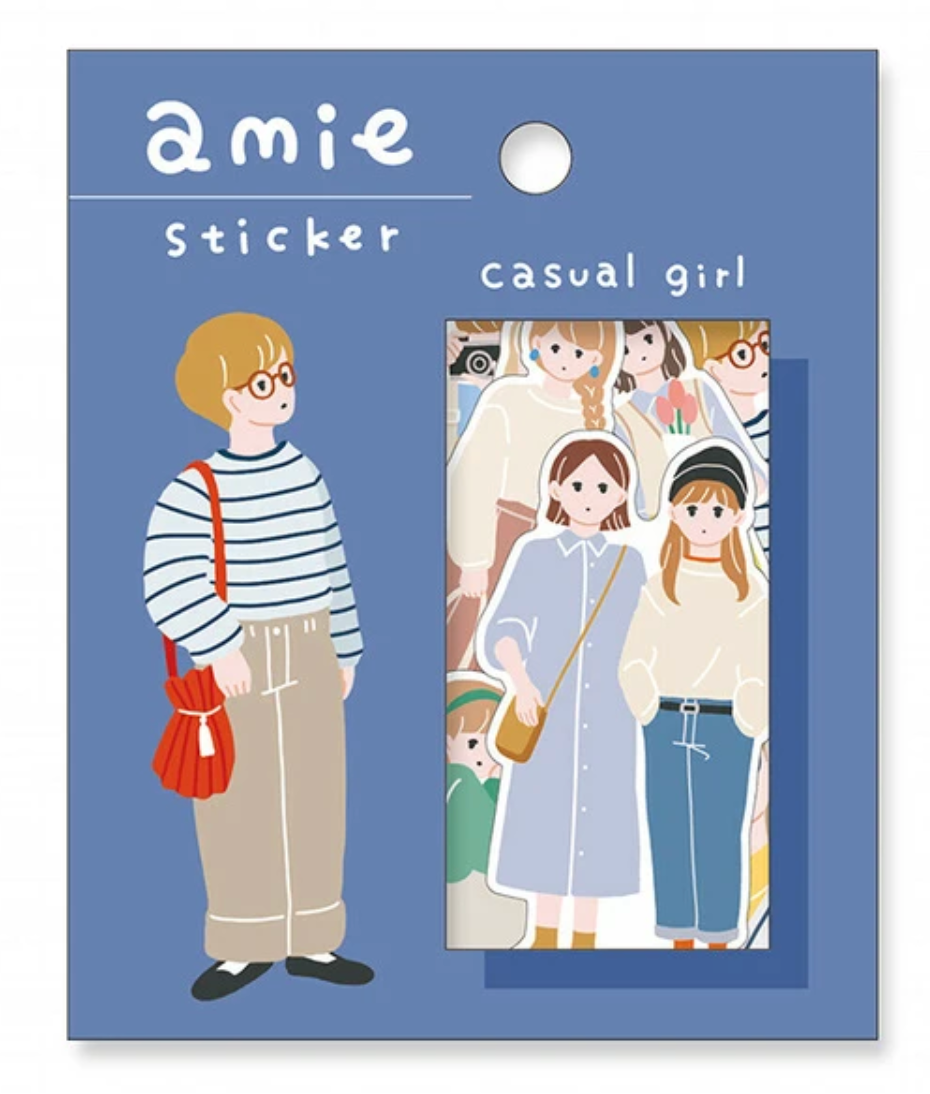 Amie Sticker - Casual Girl – The Cozy Journal