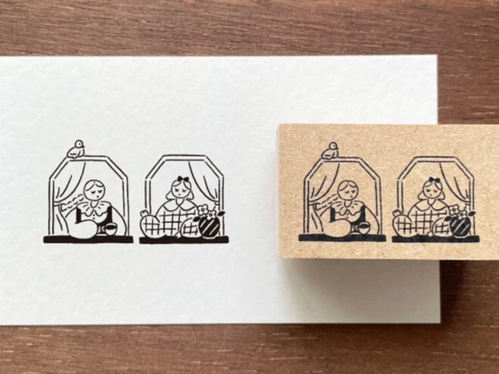 Mari-Chan Window Chatter Stamp – The Cozy Journal